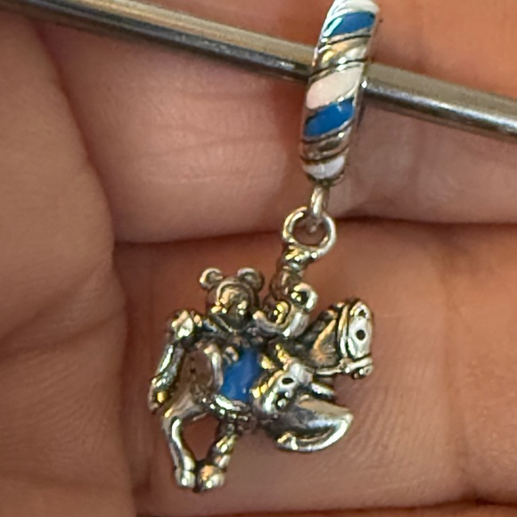 Pandora | Accessories | Pandora Silver And Blue Disney Charm | Poshmark